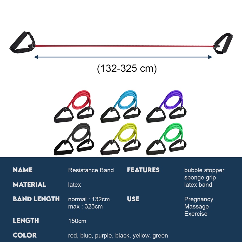 Vigor Fitness Resistance Yoga Pilate Single Exercise Band / Band ...