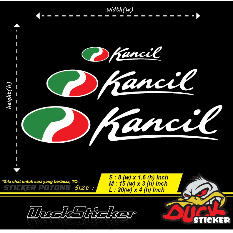 PERODUA KANCIL (LOGO/FONT) STICKER 1PCS #windscreen #perodua #kancil ...