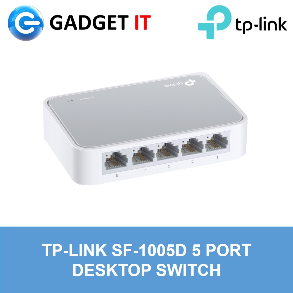 TP-LINK TL-SF1005D 5-Port 10 / 100Mbps Desktop Switch (NS-TPL-SF1005D) | Shopee Malaysia
