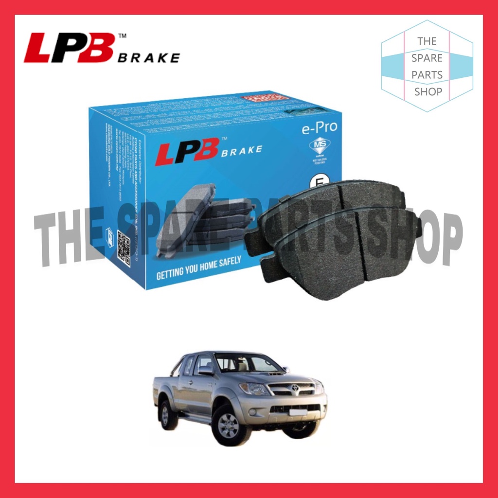 TOYOTA HILUX KUN25 FORTUNER FRONT LPB DISC BRAKE PAD (A14170) | Shopee ...