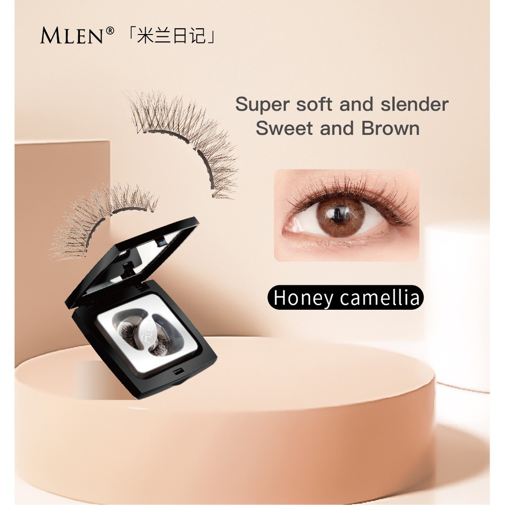 ESPOSA Mlen Women Magnetic Eyelash Natural Fake Eyelashes False ...