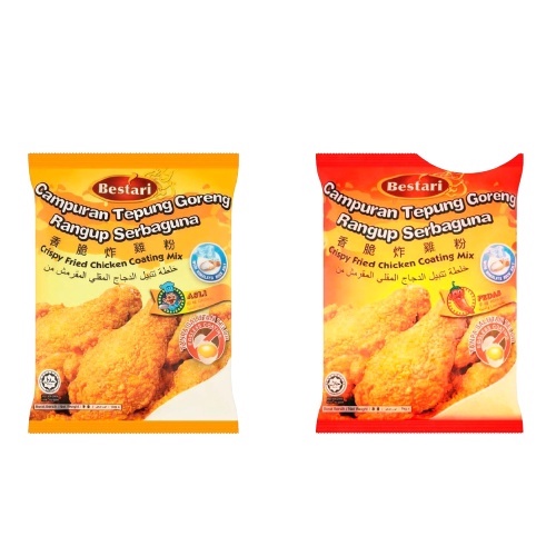 Bestari Crispy Fried Chicken Coating 1KG - Original, Spicy (ReadyStock ...