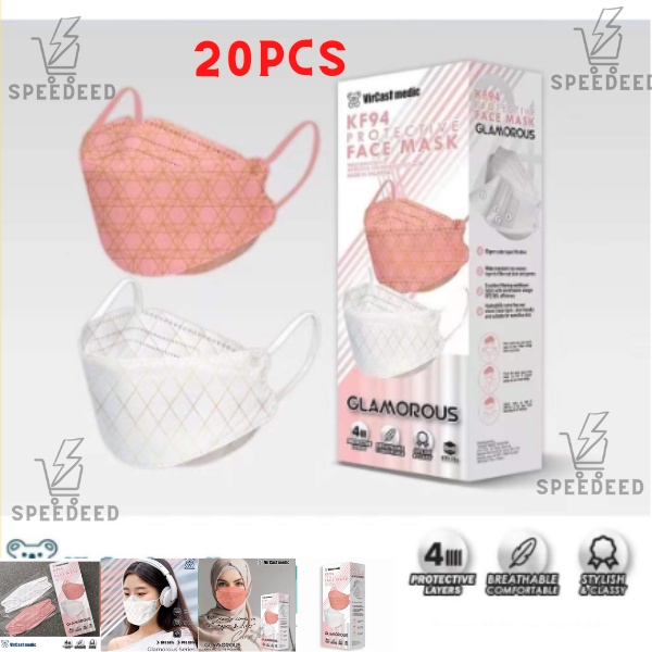 AUTHENTIC Vircast Medic KF94 Glamorous 20pcs/box [READY STOCK ...