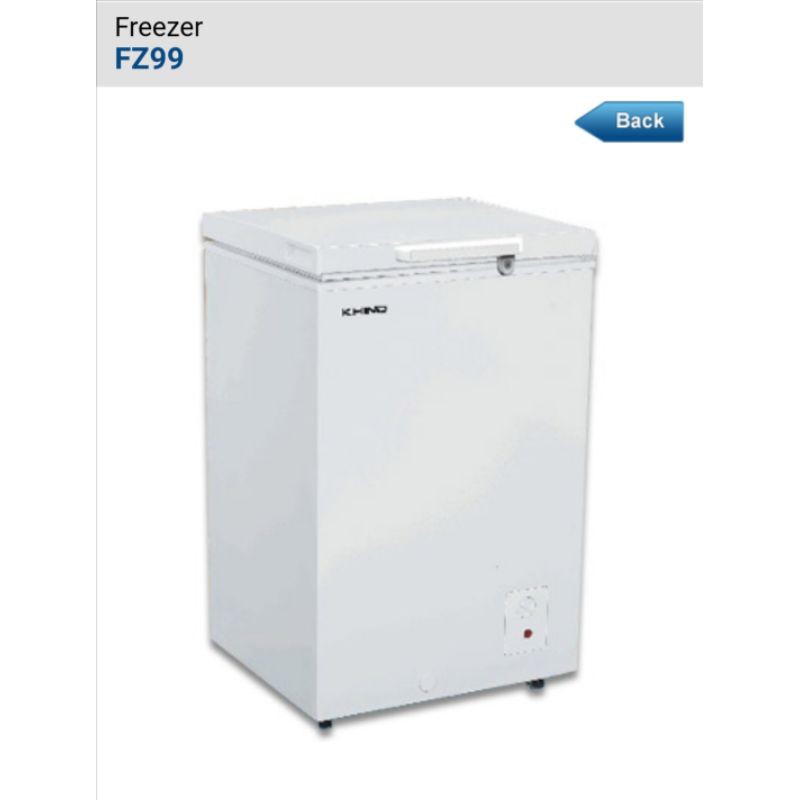 KHIND CHEST FREEZER- FZ99 | Shopee Malaysia