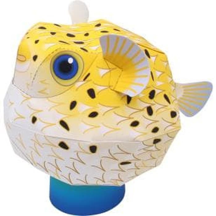 DIY Miniature Papercraft Puffer Fish / Balloon Fish | Shopee Malaysia