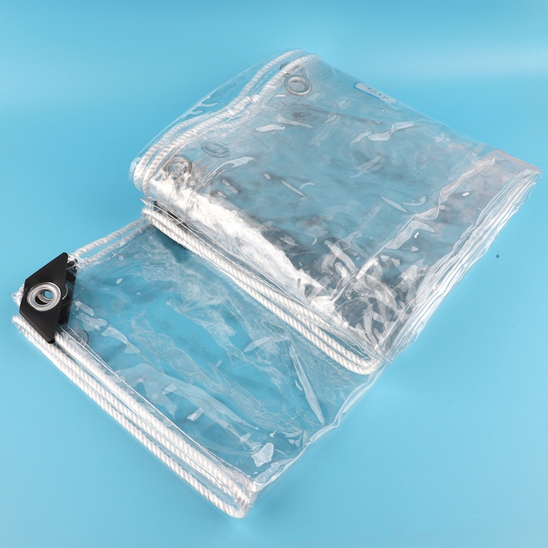 Transparent PVC Tarpaulin Rainproof Cloth 0.35MM Thickness Balcony ...