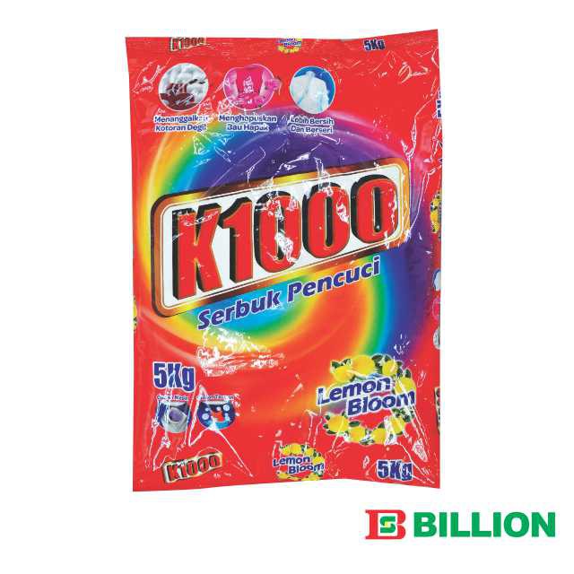 K1000 Detergent Powder - 5kg ( Assorted ) Lavender | PGMall