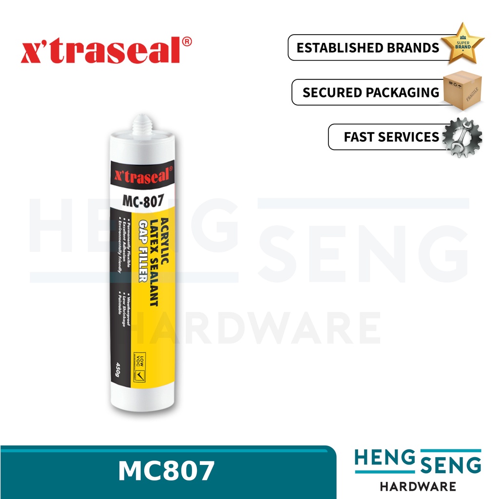 XTRASEAL MC807 ACRYLIC SEALANT 450G SILICONE MC-807 SILICON HENG SENG | Shopee Malaysia