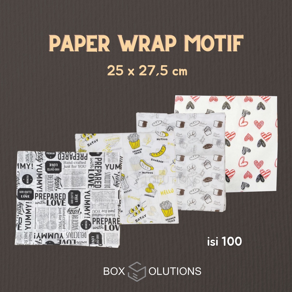 Paper rice/rice/paper wrap motif printing Lamination - 25x27.5 cm ...