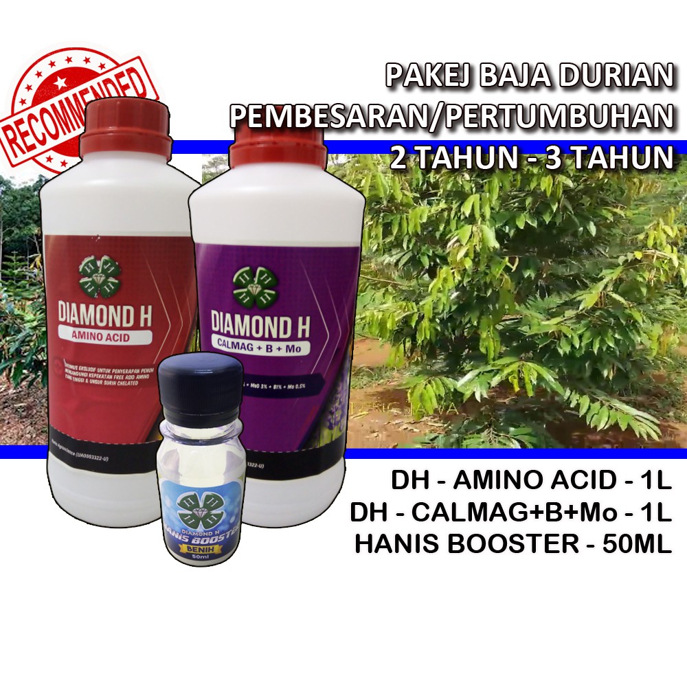 (PAKEJ FOLIAR 1L) BAJA DURIAN [Umur 2 - 3 tahun]- PERTUMBUHAN DAN ...