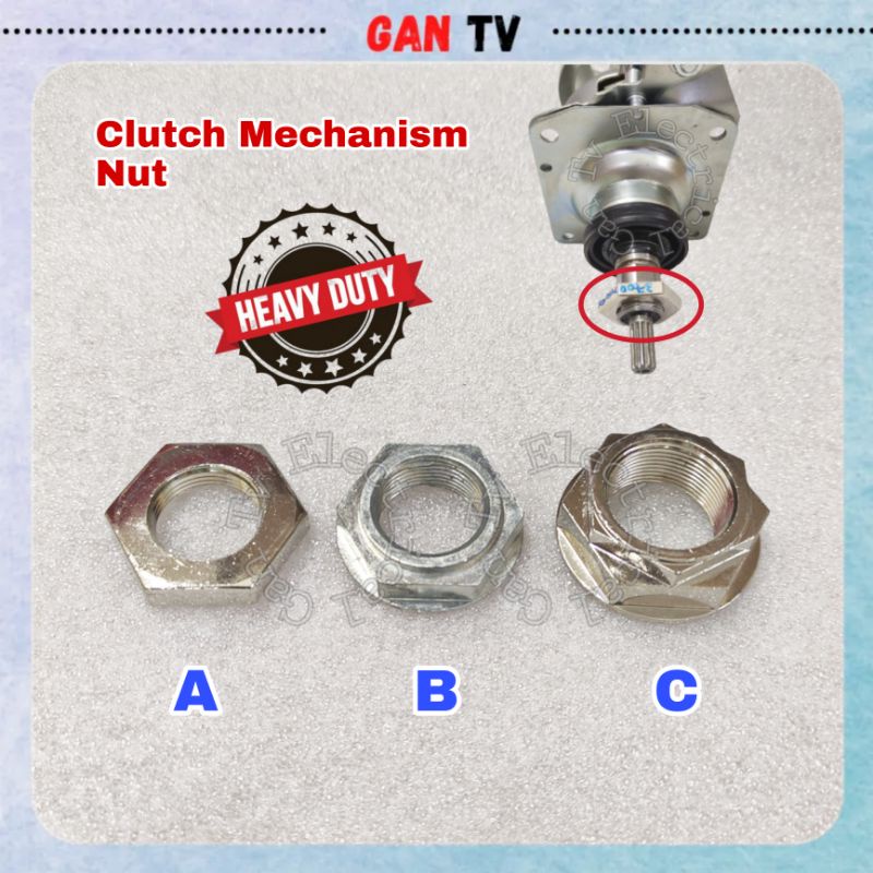 Heavy Duty Universal/LG Washing Machine Clutch Mechanism Gearbox Nut ...