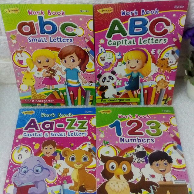 4 Work Books (small letters,Capital Letters,Capital & Small Letters ...