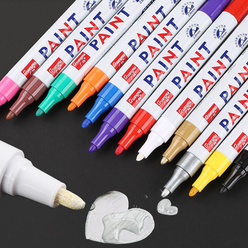 Universal Waterproof Bike Car Paint Marker Pen Permanent Bicycle ...