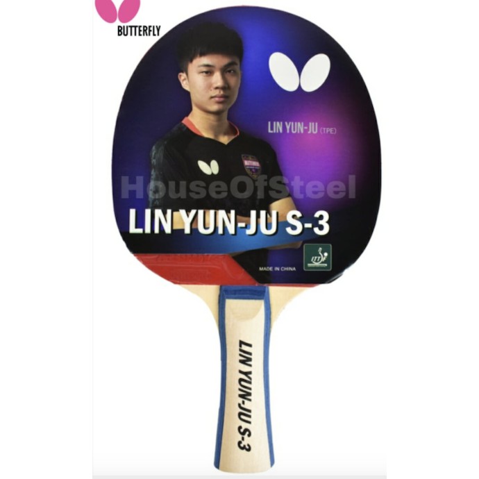 100% Original] Butterfly Lin Yun-Ju S3 Table Tennis Bat (Japan Brand ...