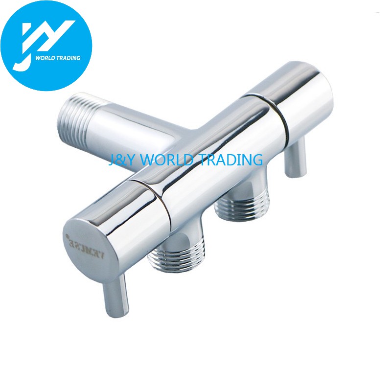 Bathroom Copper Two Way Angle Valve Water Tap Premium Quality | Shopee ...