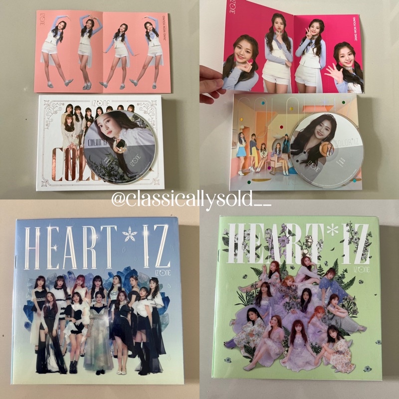 [KPOP] IZONE IZ*ONE COLORIZ COLOR*IZ HEARTIZ HEART*IZ UNSEALED ALBUM ...