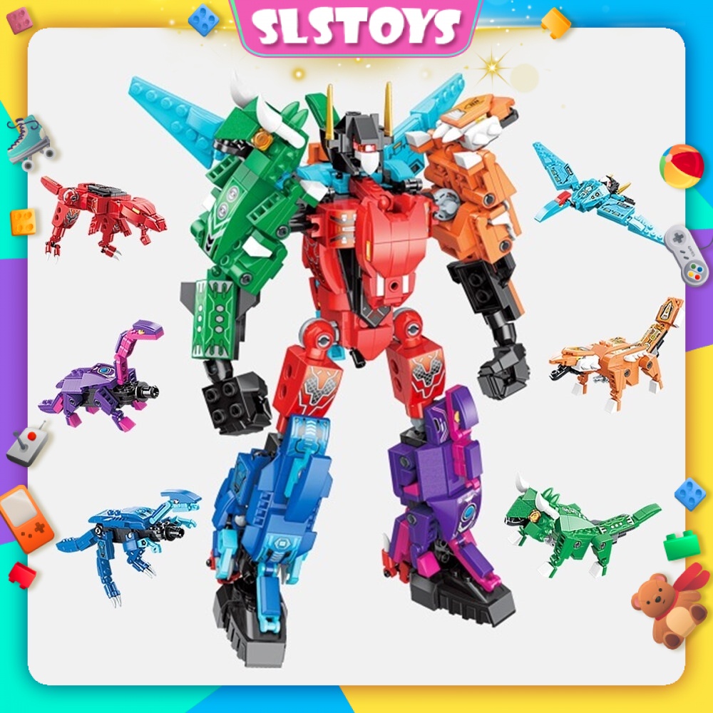 Qman Enlighten 41105 Trans-Collector Mecha Dinosaur Deformation Robot ...