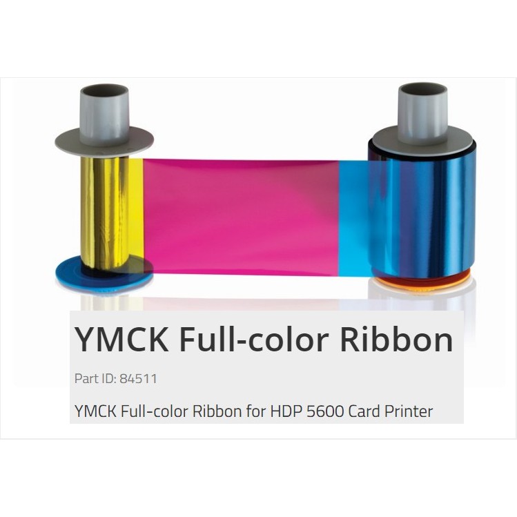 YMCK Full-color Ribbon for HDP 5600 Card Printer (Part #: 84511 ...