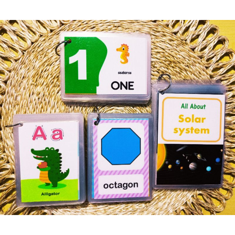 bundle educational laminated flash cards alphabet shapes numbers and ...