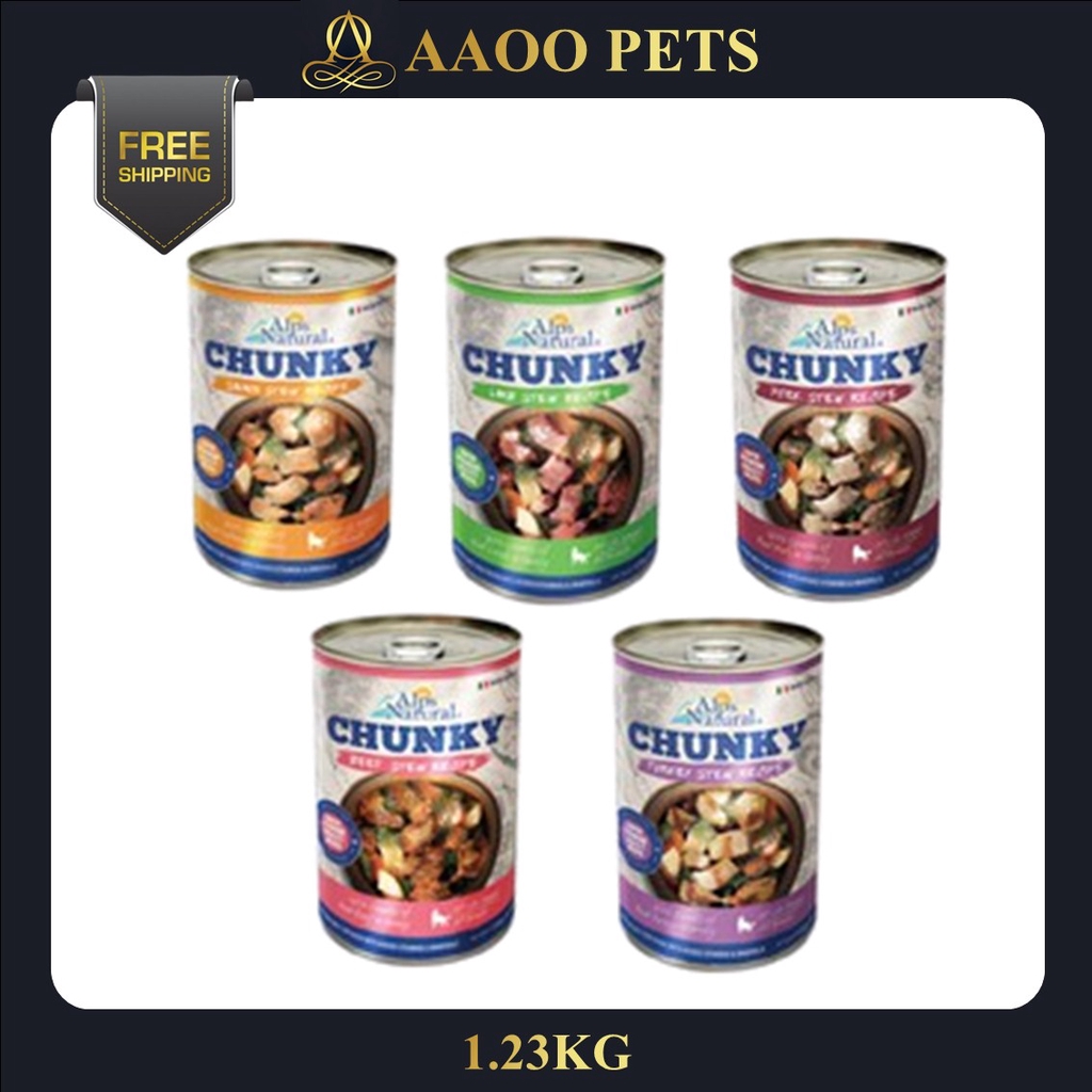 Alps Chunks Dog Can Food (1.23kg) Alps Chunky Dog Can Food 1230g | Shopee Malaysia