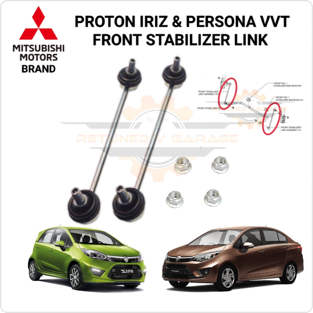 PROTON IRIZ / PERSONA VVT FRONT STABILIZER LINK (MMC BRAND) | Shopee ...