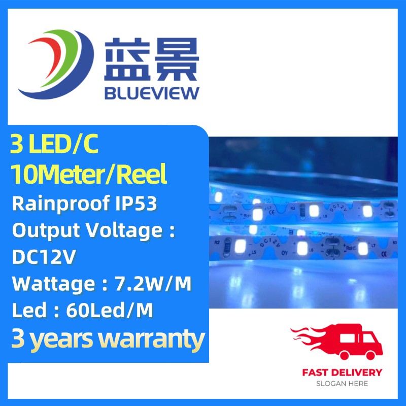 BLUEVIEW LED Strip 3 LED/C (10meter/P) | Shopee Malaysia
