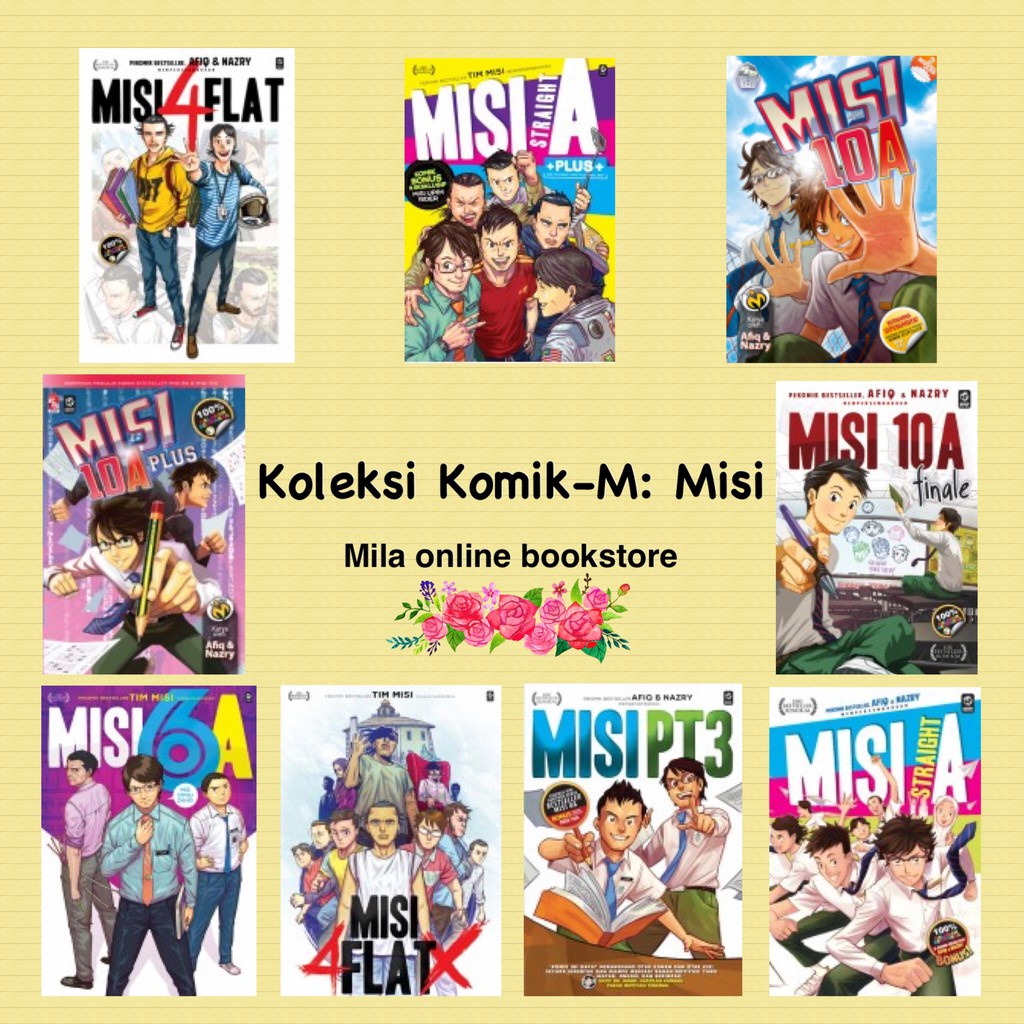 Buku rujukan 💥Koleksi Komik-M: Misi Straight A, PT3, Misi 6A, Misi 10A ...