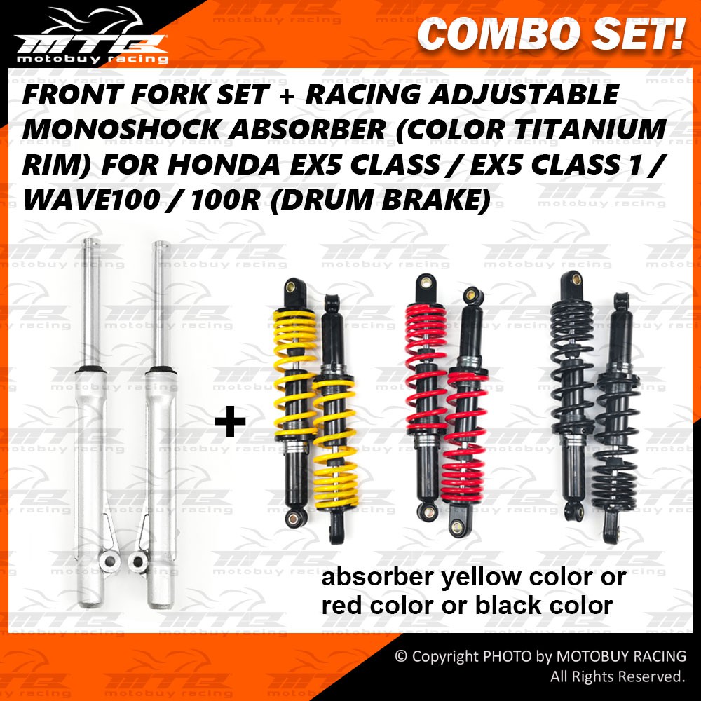 HONDA EX5 CLASS / EX5 CLASS 1 / WAVE100 / 100R (DRUM BRAKE) FRONT FORK ...