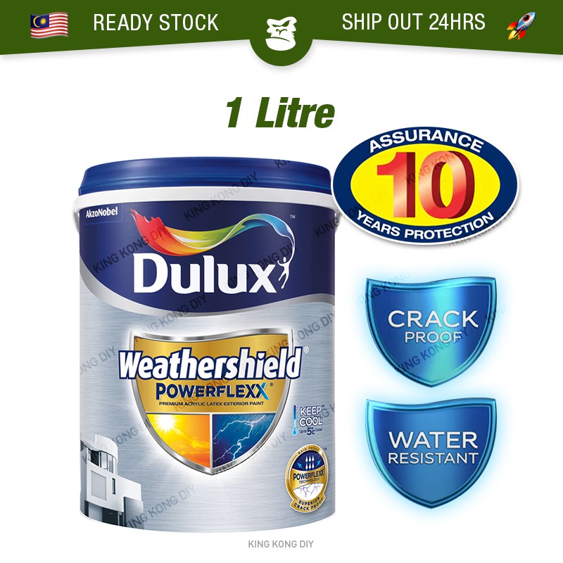 🔥READY STOCK🔥 1L ICI DULUX Weathershield Powerflexx Powerflex 10 Years ...