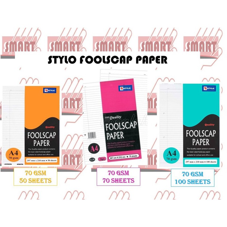 Stylo Foolscap Paper/ Textpad 70gsm 50s/70s/100s | Shopee Malaysia