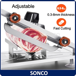 Stainless Steel Meat Slicer Manual Adjustable Frozen Meat High Quality ...