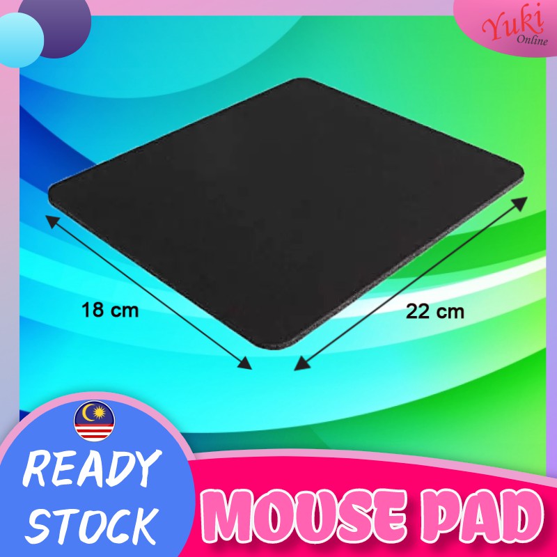 Non-slip gaming mouse pad fabric cloth surface + rubber grip base anti ...