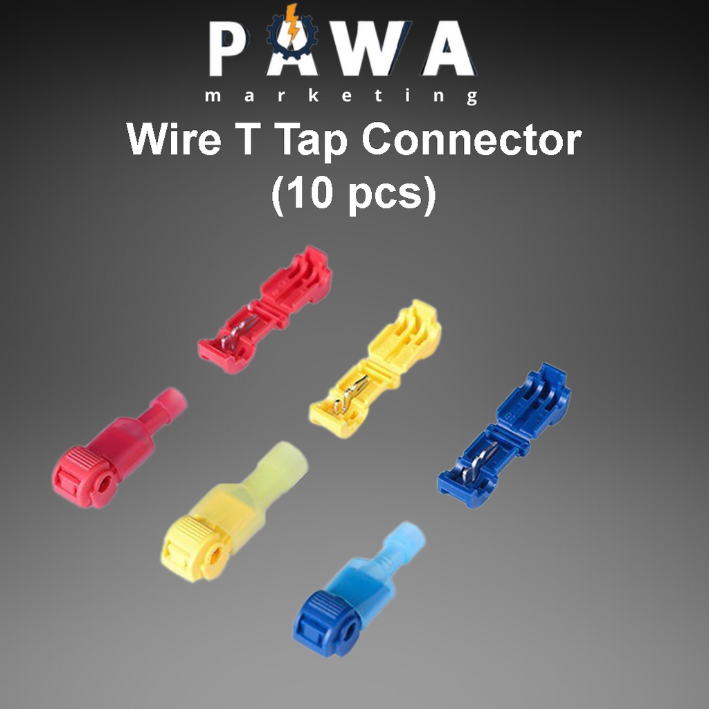 Pawa 10 set T Tap Wire Connector Terminal Clip Quick Splice Lock Wire ...