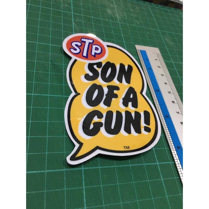Sticker gun racing retro | Shopee Malaysia
