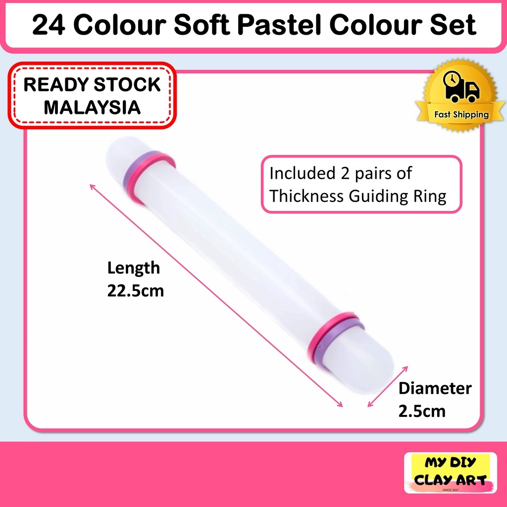 Penggelek Doh Plastik | Plastic Rolling Pin Dough Tool - BEST for ...