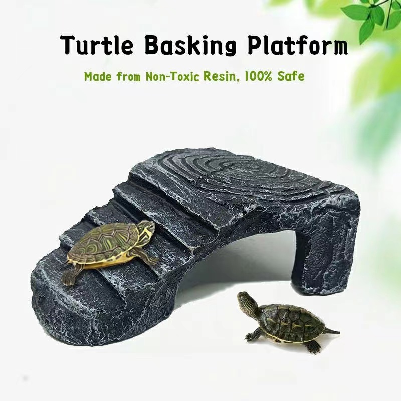 Reptile Turtle Basking Rock Basking Platform Dry Land Rest Area Aquatic ...