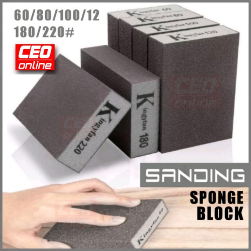 CEO 🇲🇾 Sanding Block Sponge Rough Flexible Dry Abrasive Drywall ...
