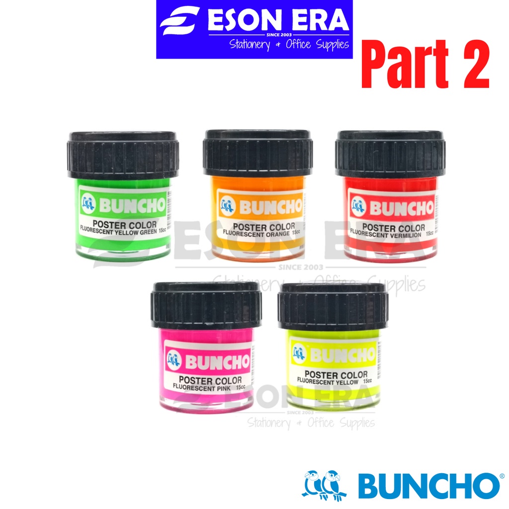 [Part 2/2] Buncho Poster Colour 15cc 1pc Single / Loose Fluorescent ...