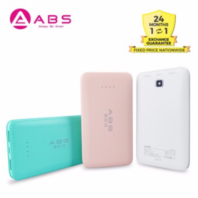 Original ABS Power Bank Model J19 5000mAh with dual Fast Charge USB ...