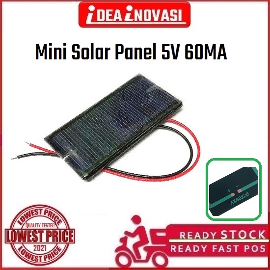Mini Solar Panel 5V 60mA for School Project RBT | Shopee Malaysia