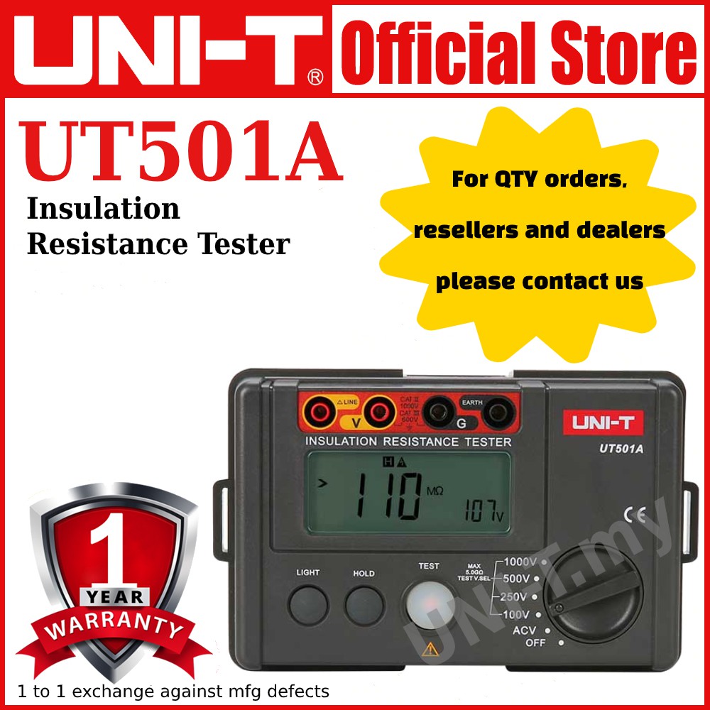 UNI-T UT501A Insulation Resistance Tester | Shopee Malaysia