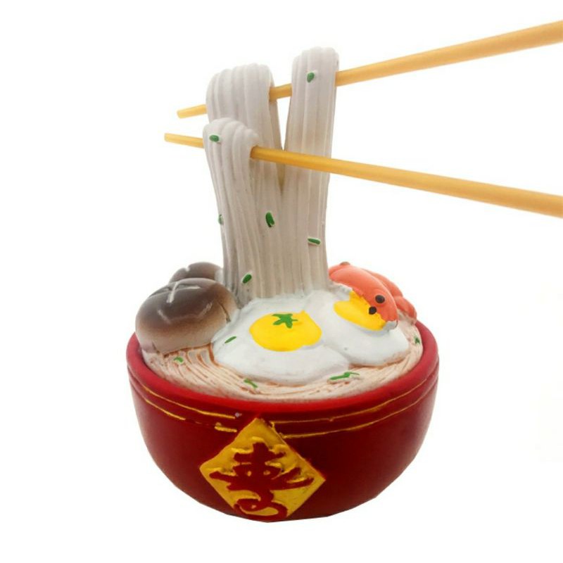 Longevity Noodle Mee Bowl Figurines Cake Topper Toy Kids Party ...