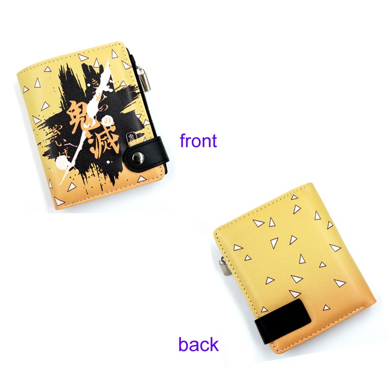 Anime Demon Slayer Kochou Shinobu Kimetsu No Yaiba PU Leather Wallet ...