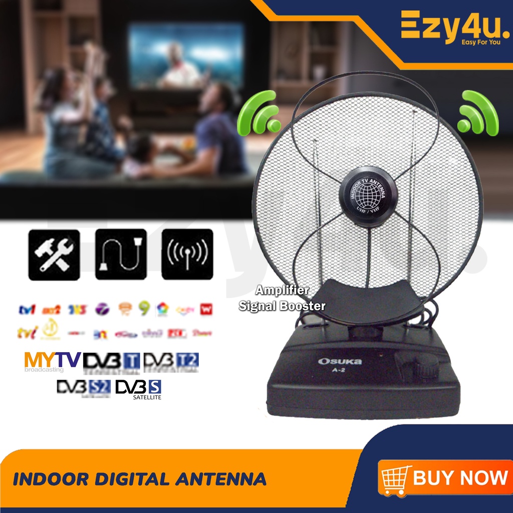 𝗜𝗡𝗗𝗢𝗢𝗥 𝗗𝗜𝗚𝗜𝗧𝗔𝗟 𝗔𝗡𝗧𝗘𝗡𝗡𝗔 with Booster UHF VHF Hdtv Dttv Myfreeview Antena ...