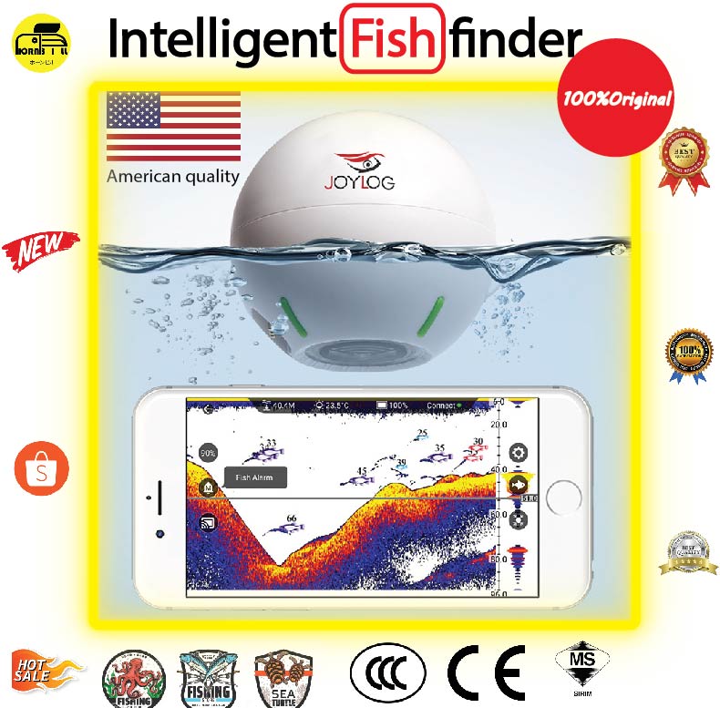 Smart wireless sonar mobile phone fish finder HD 100% original/Pencari ...