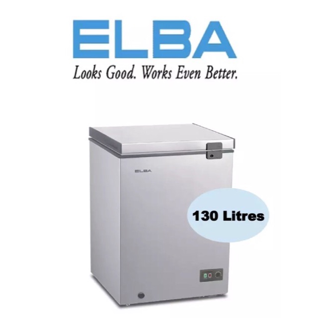 ELBA Chest Freezer 130L (EFE1310GR) | Shopee Malaysia