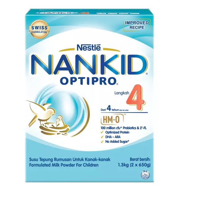 Nestle NANKID OPTIPRO Stage 4 (3+ year old)1.3KG | Shopee Malaysia