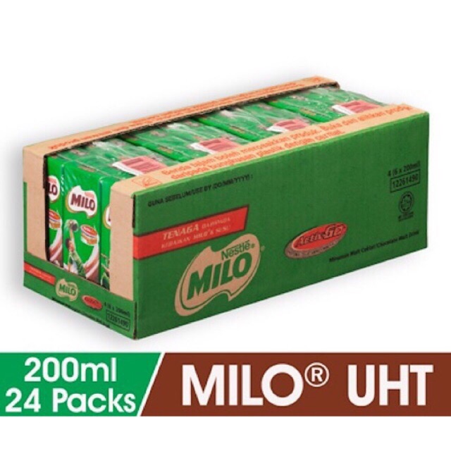 Nestle Milo Activ-Go RTD 24x200ml Nestle Milo UHT 1 Carton (24 x 200ml ... Nestle Milo Activ-Go RTD 24x200ml Nestle Milo UHT 1 Carton (24 x 200ml ...