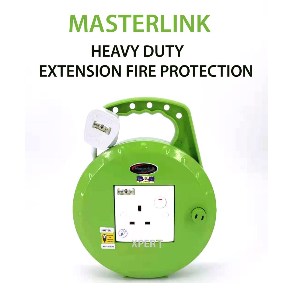MASTERLINK HEAVY DUTY EXTENSION FIRE PROTECTION SOCKET 5 METER WITH ...