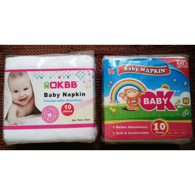 🇲🇾 Pureen Baby Napkin Kain Lampin Bayi Lampin Baby Serap Air 10 Pcs ...